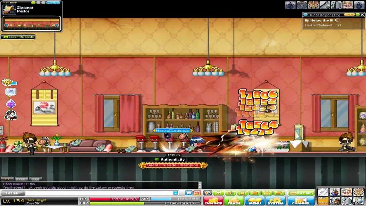 MapleStory FreeDK lv13x SOLO Female Boss - YouTube