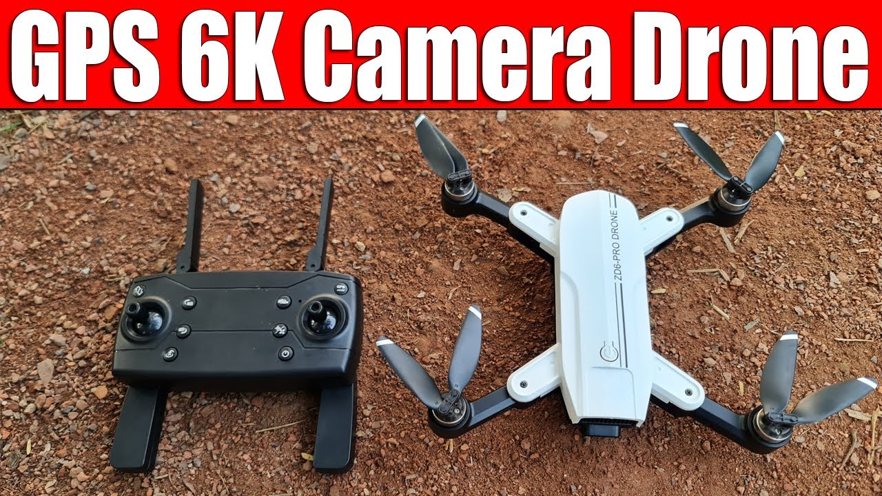 GPS ZD6 Pro 6K Camera Drone Unboxing flying& video Test Review Water ...