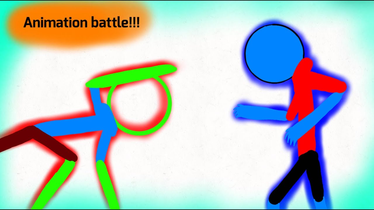 The Cool One vs BJ - Stick Figure Fight - YouTube