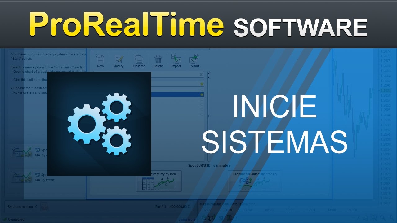 Cómo lanzar un sistema de trading con ProOrder - ProRealTime - YouTube