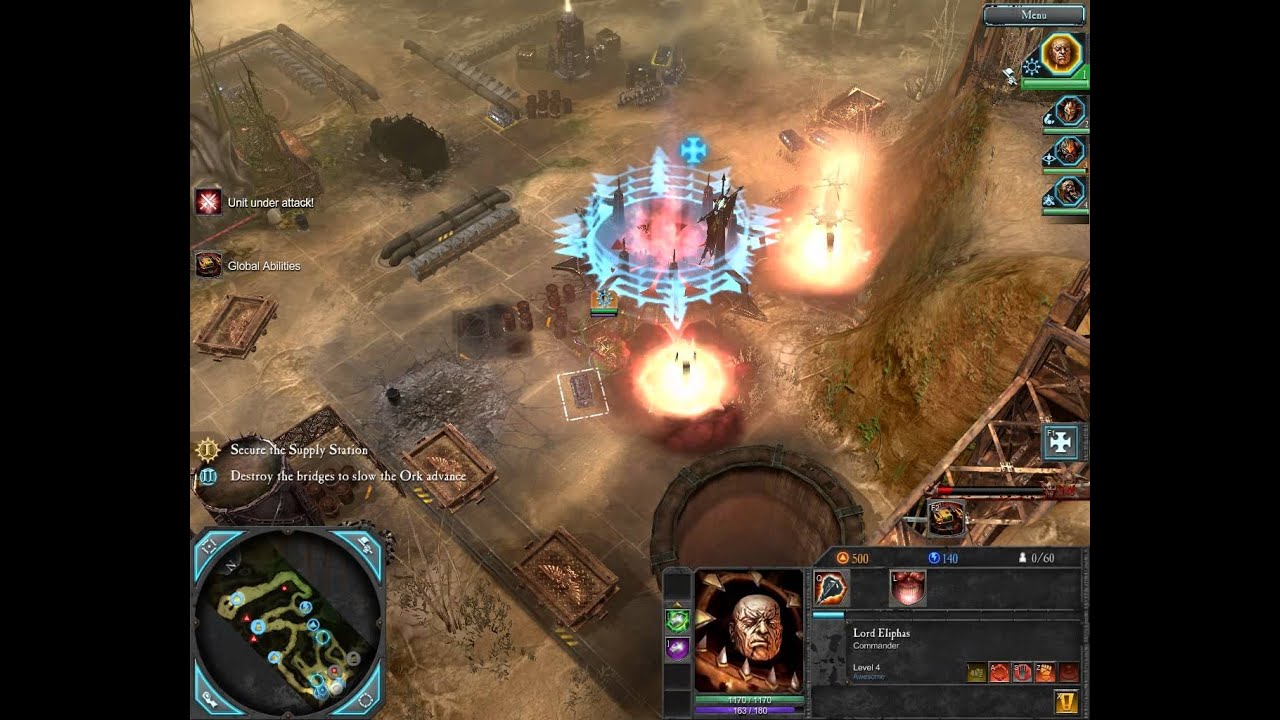 Dawn of War 2 Retribution Chaos lets play Mission 4 Blood River - YouTube