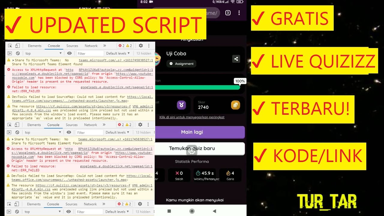 Cara mengetahui Jawaban Quizizz Terbaru 2021 Updated Script untuk Kode ...