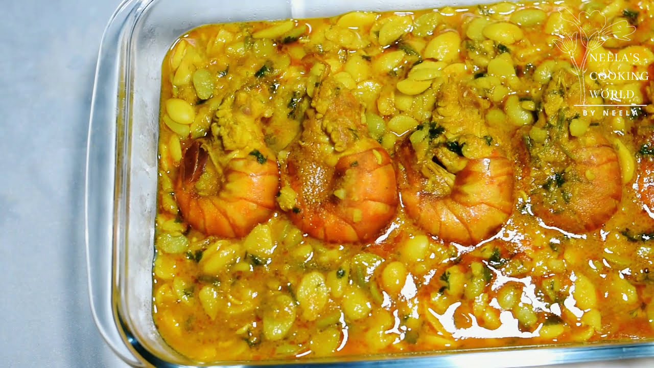 সিমের বিচি দিয়ে চিংড়ি মাছ | Sim ar bichi diye chingri mach | Easy ...