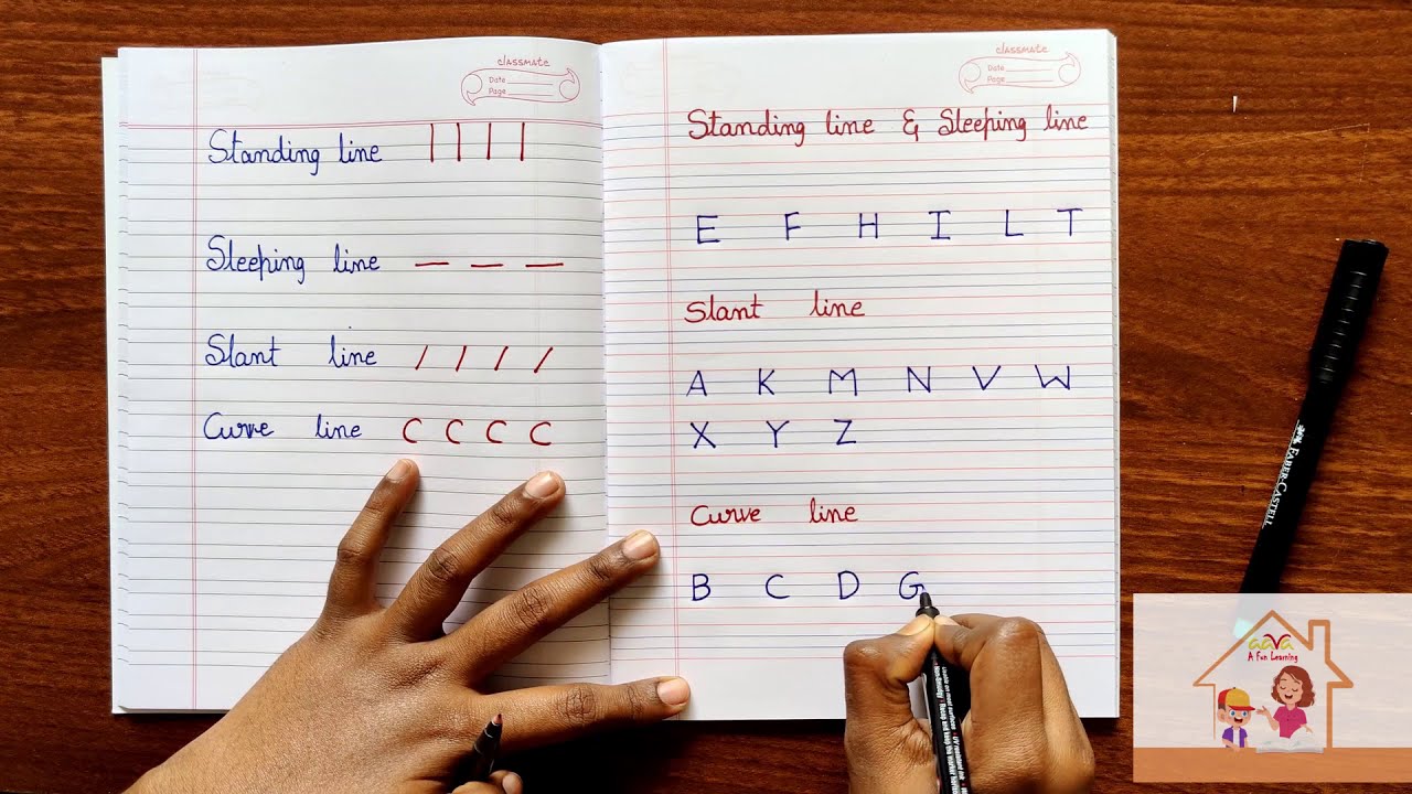 How to teach & practice English letters writing for kids/Toddlers with ...