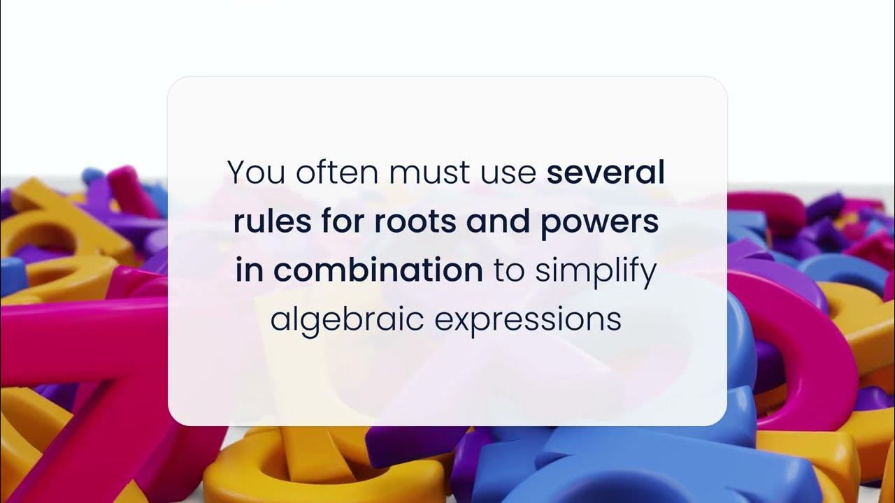 How Do You Combine Rules for Roots and Powers to Solve a Problem? - YouTube
