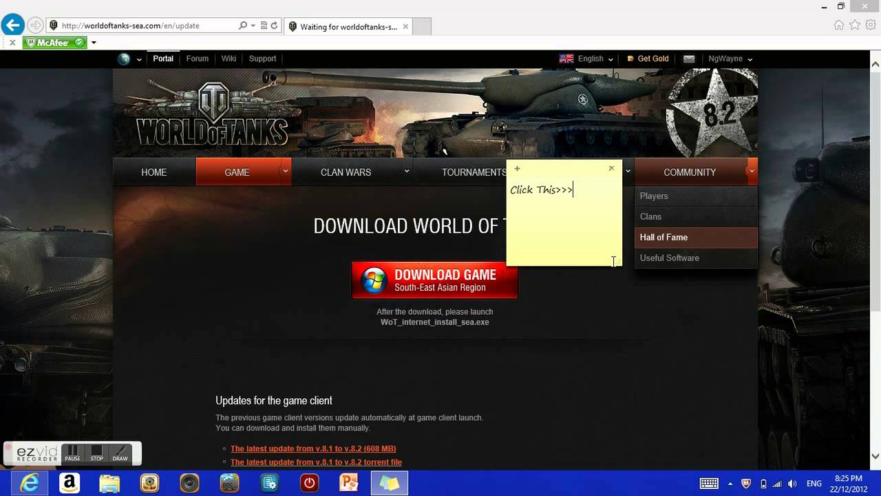 How To Log In To Your World Of Tanks Account & How To View Your Account ...