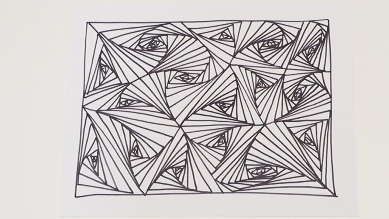 Draw the Zen Triangle Rectangle Tangle Spangle Tango - YouTube