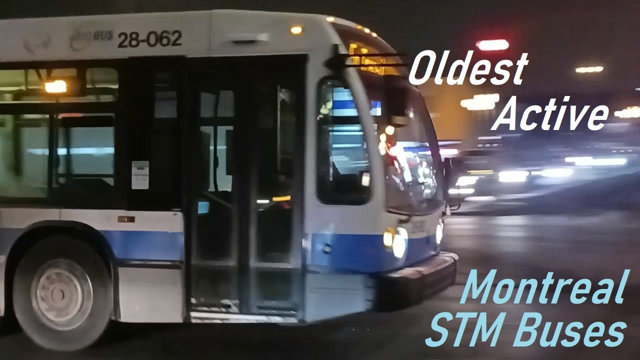 OLDEST ACTIVE MONTREAL STM BUSES FEBRUARY 2024 PART 1 - YouTube