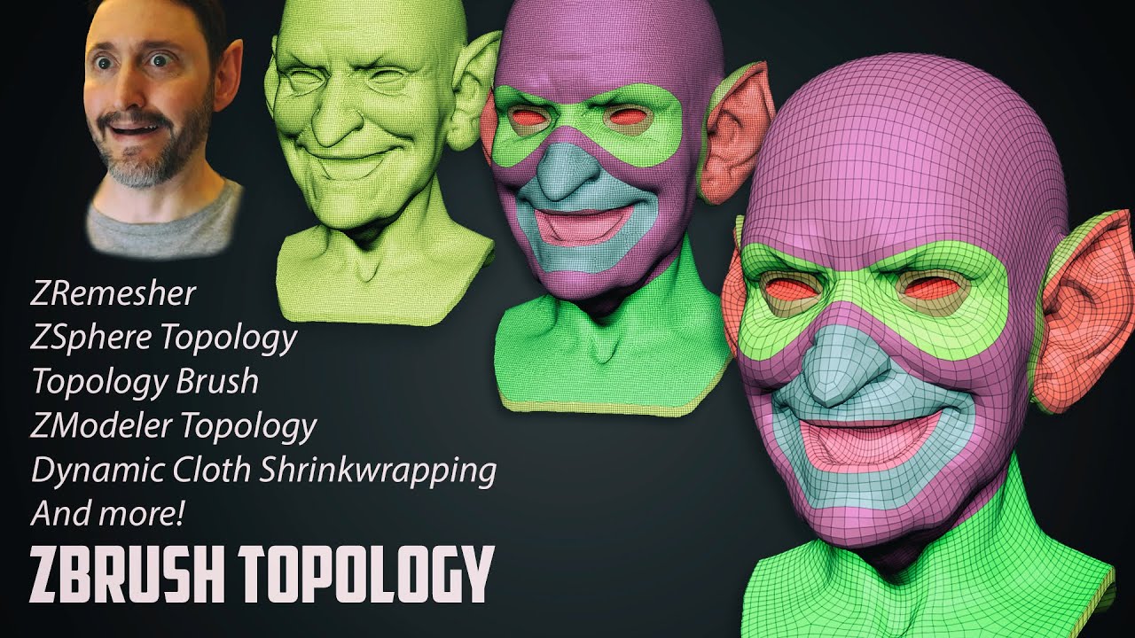 ZBrush Topology - Face, Body, Whatever! Check the chapter breakdowns ...