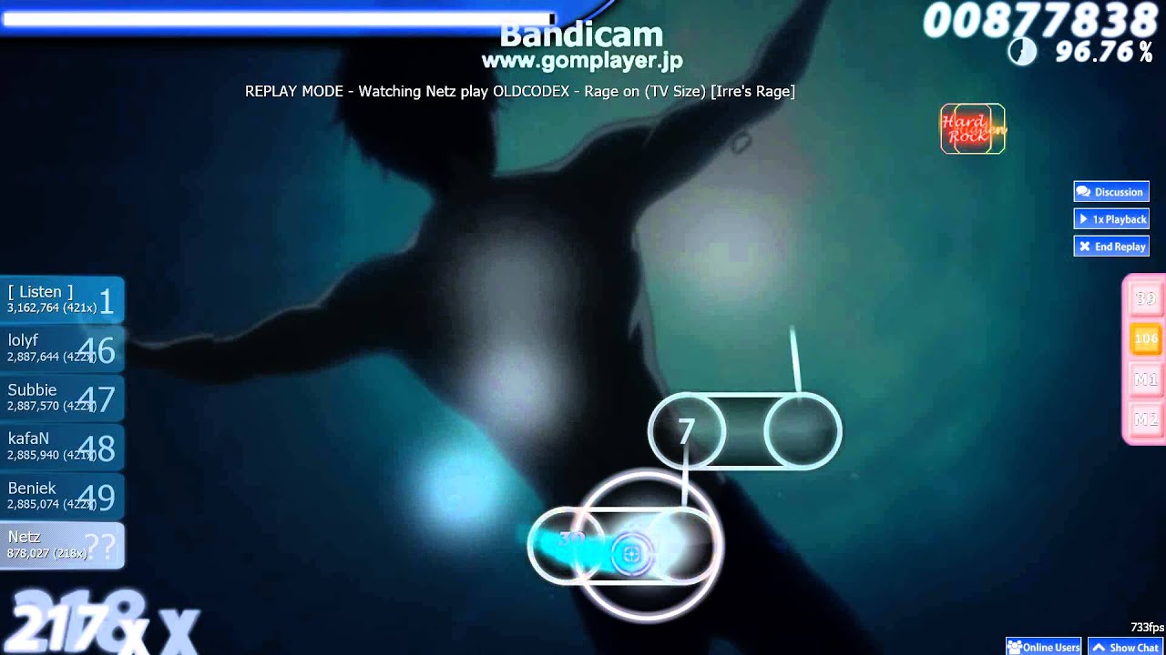 osu! OLDCODEX - Rage on (TV Size) 【Iree's Rage】HDHR - YouTube