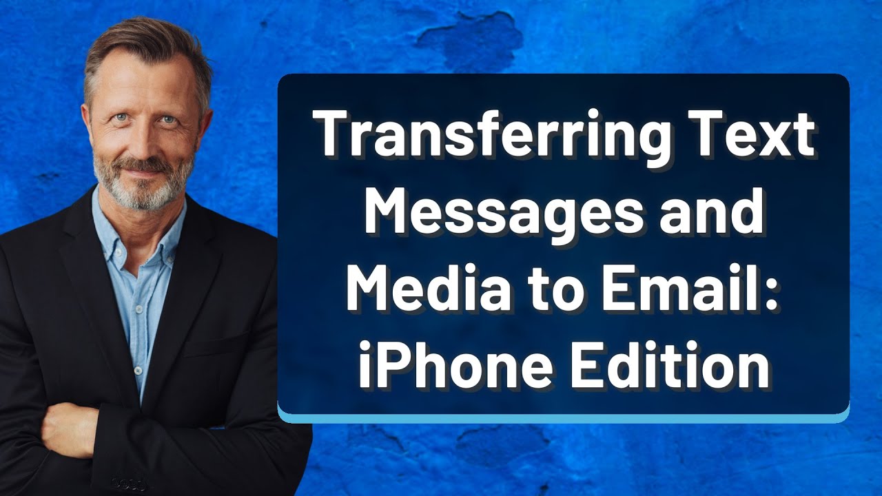 Transferring Text Messages and Media to Email: iPhone Edition - YouTube