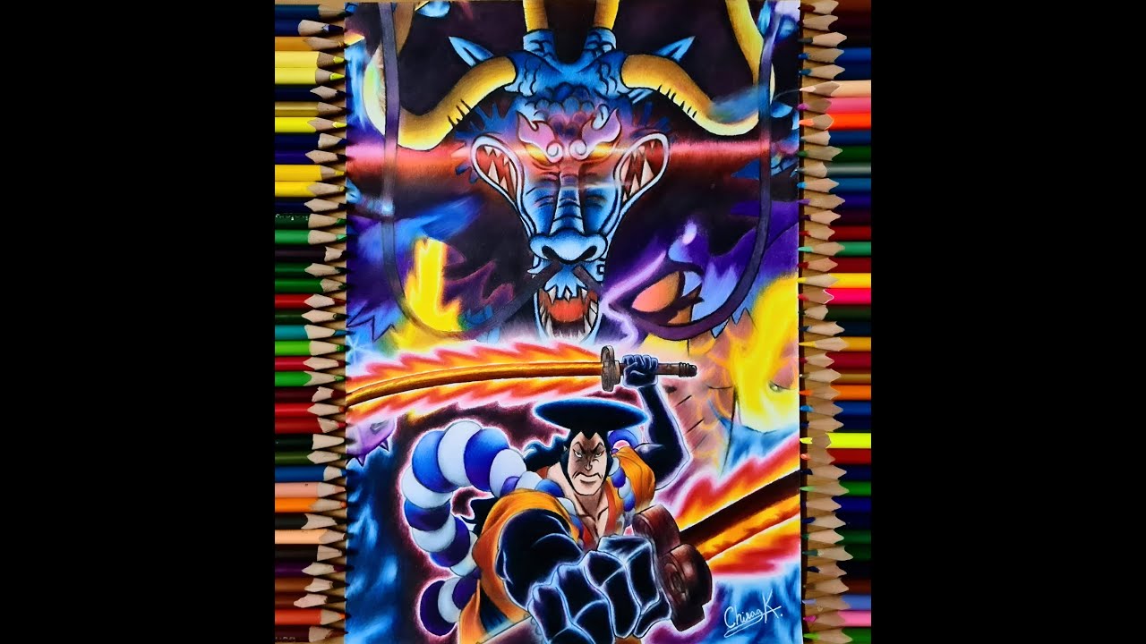 How to draw Oden vs Kaido epic fight scene from One Piece - [Chirag ...