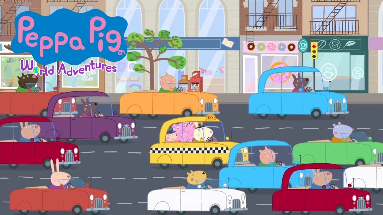 Peppa on world tour with his family and friend Newyork City - YouTube