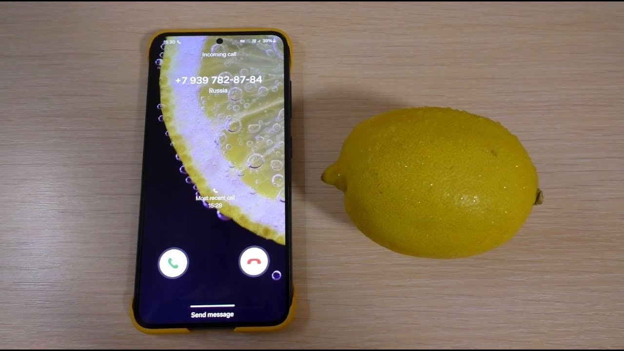 Samsung Galaxy S23 Lemon Incoming Call - YouTube