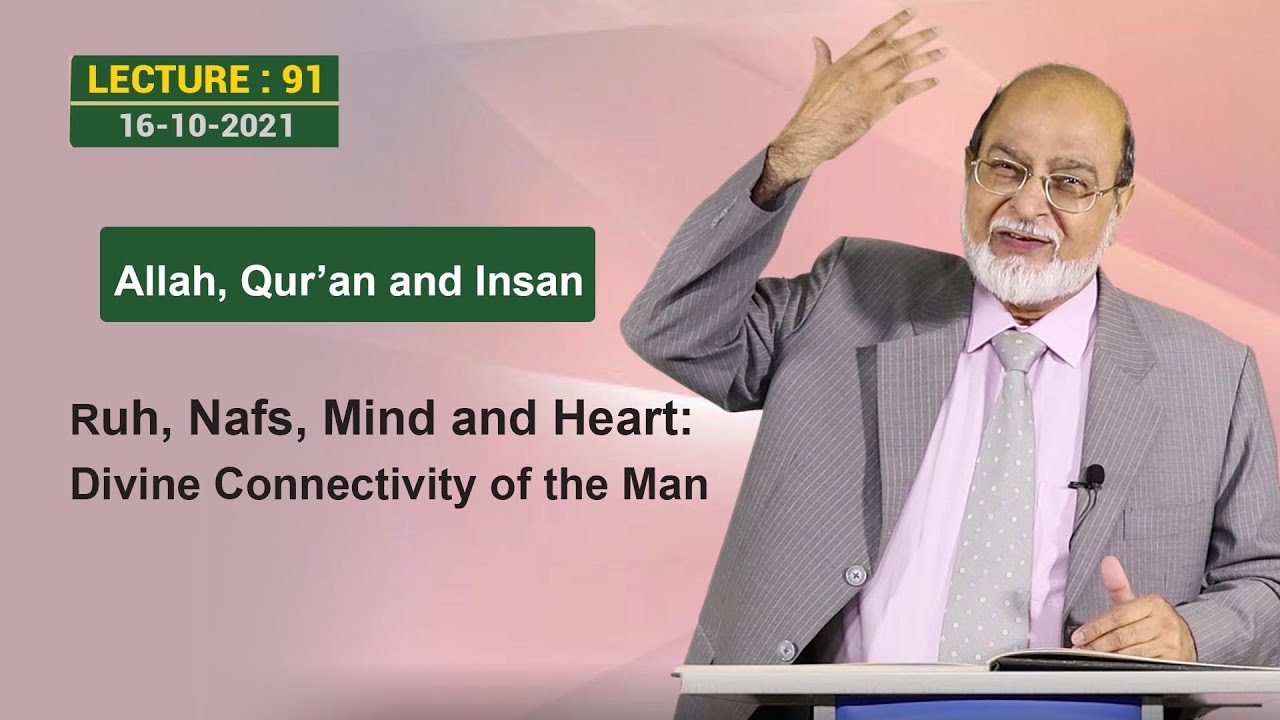 Ruh, Nafs, Mind and Heart:Divine Connectivity of the Man |Lecture:91 ...