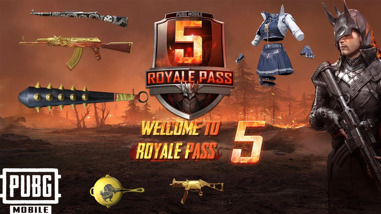SEASON 5 RP ALL REWARDS ! GUN SKINS ! ZOMBIE MODE ! COSTUMES ! PUBG ...