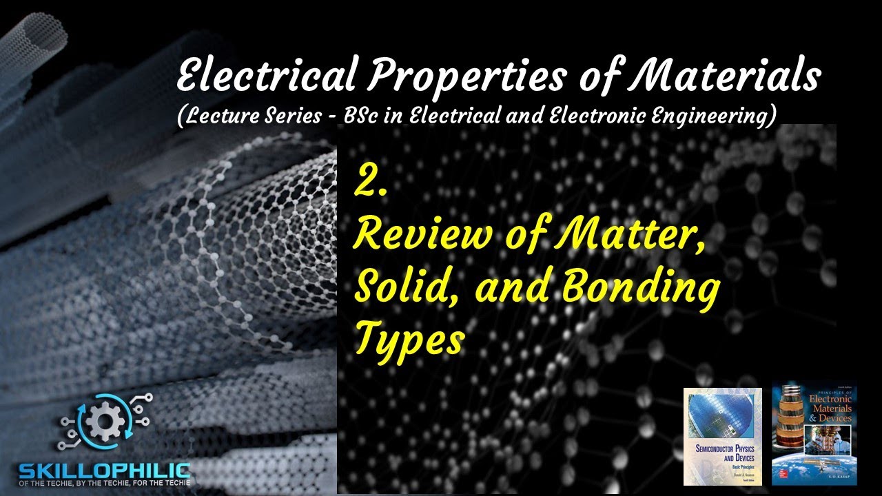 S2. Review of Matter, Solid, and Bonding Types - YouTube