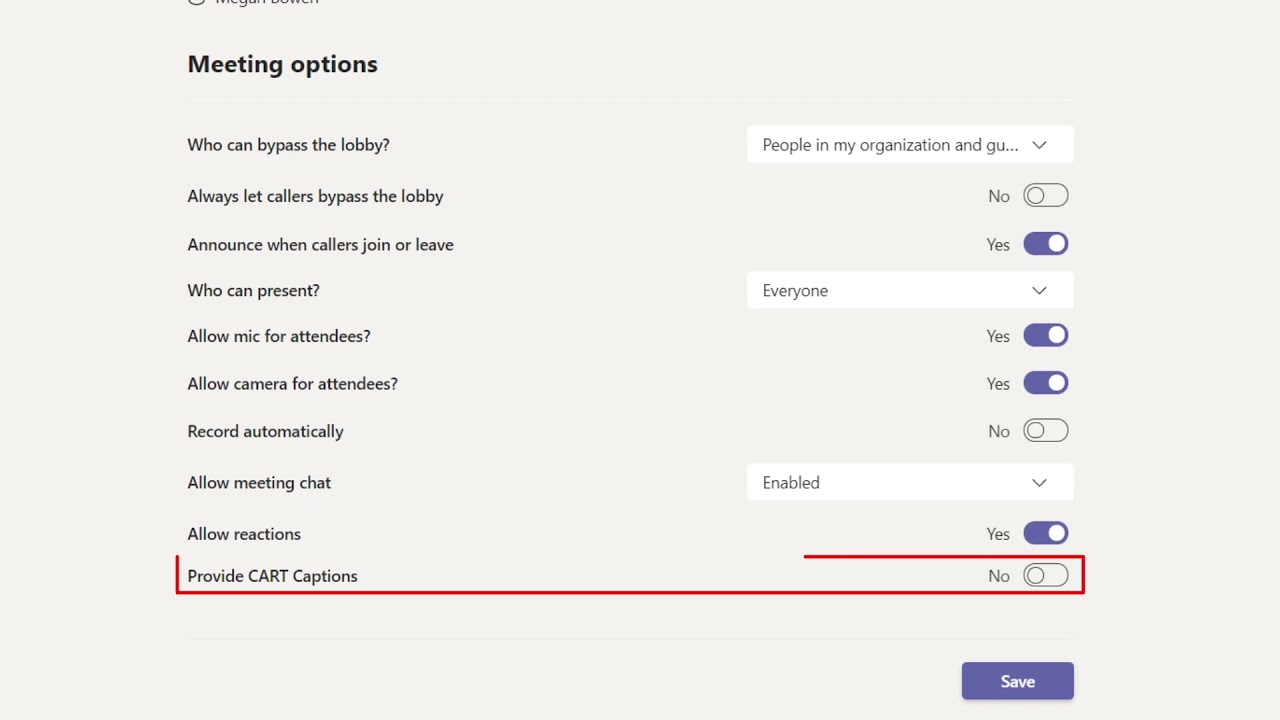 CART Captions Meeting Options - YouTube