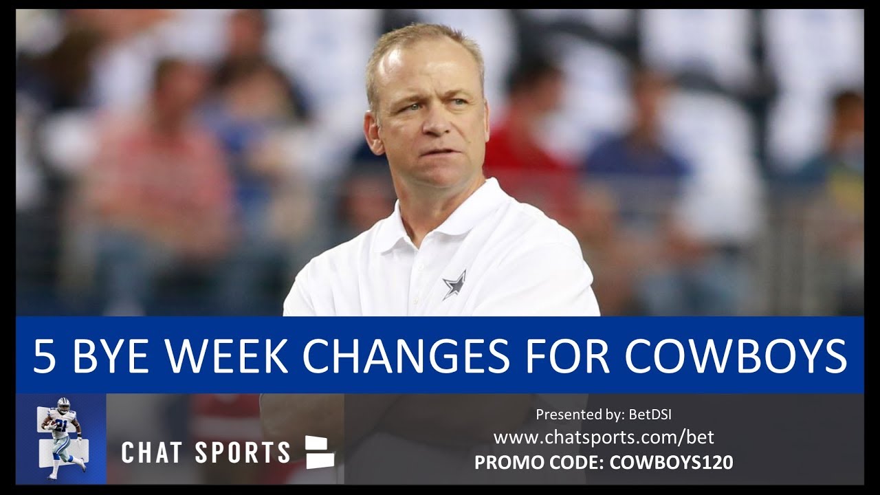5 Changes The Dallas Cowboys Should Make During The Bye Week - YouTube