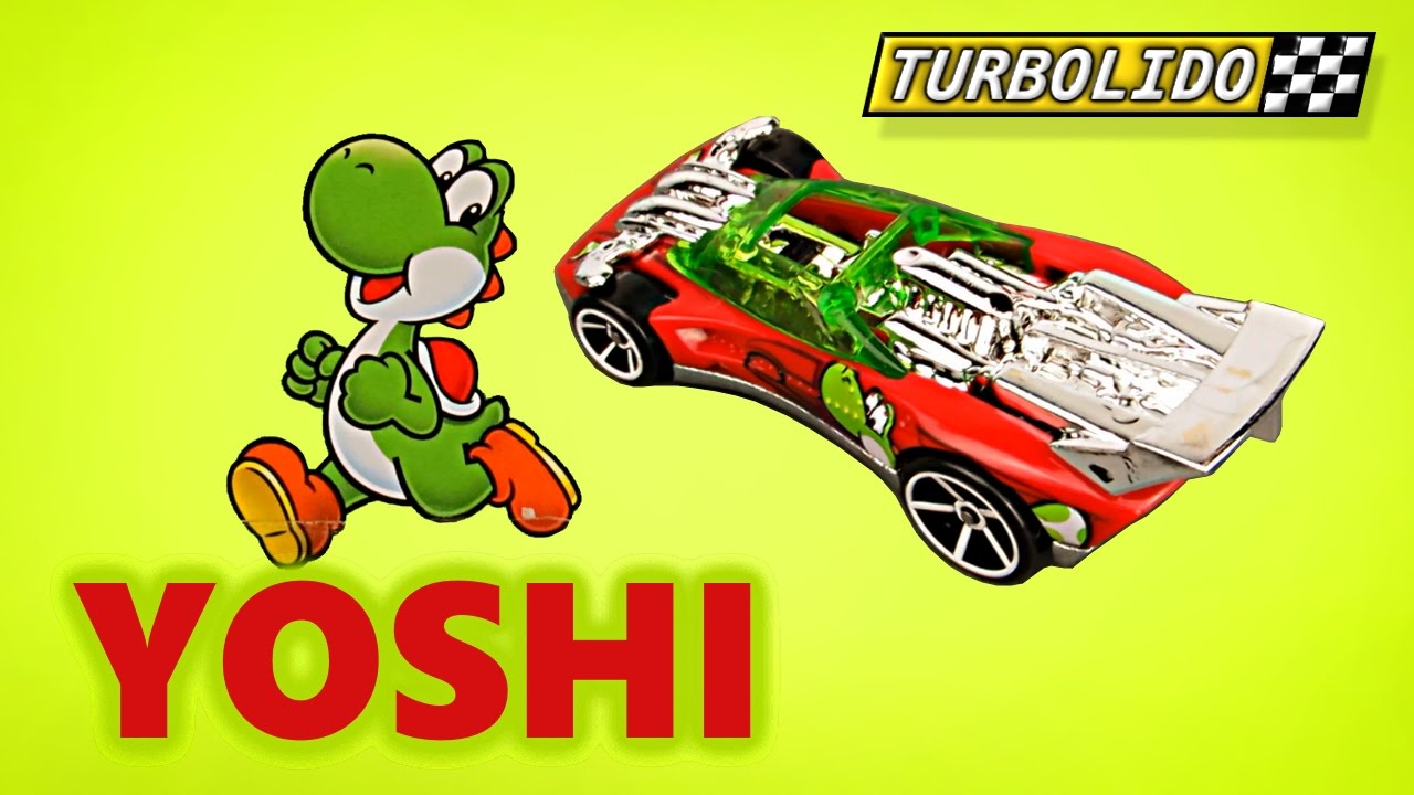 HW Flathead Fury car - Yoshi dinosaur (Super Mario Series) - Hot Wheels ...