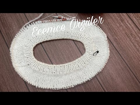 APOLET OMUZLU ÖRGÜ KAZAK YAPIMI 1.BÖLÜM 