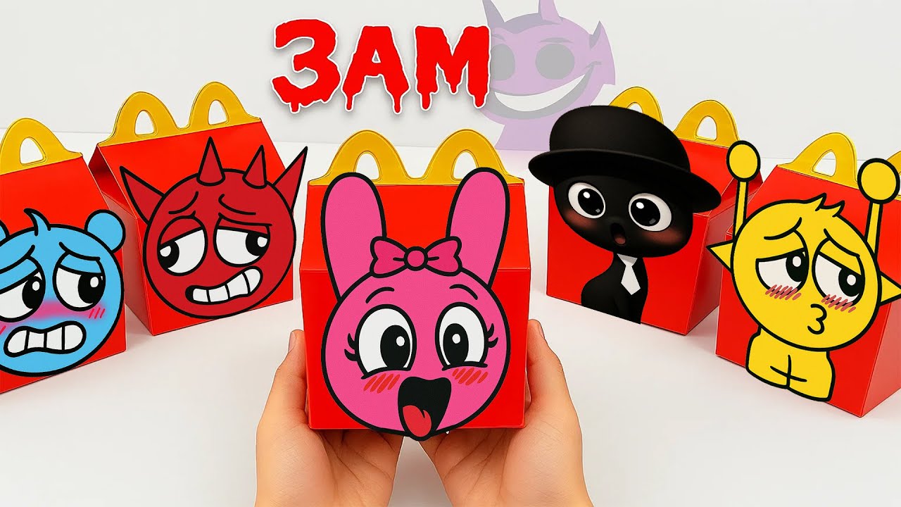 💖Paper DIY💖 UNBOXING SPRUNKI HAPPY Love MYSTERY BOX at 3 AM! How to ...