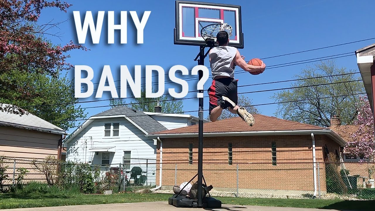 Working On Trick Dunks - 9'1 Outdoor Dunk Session and Single Leg Banded ...