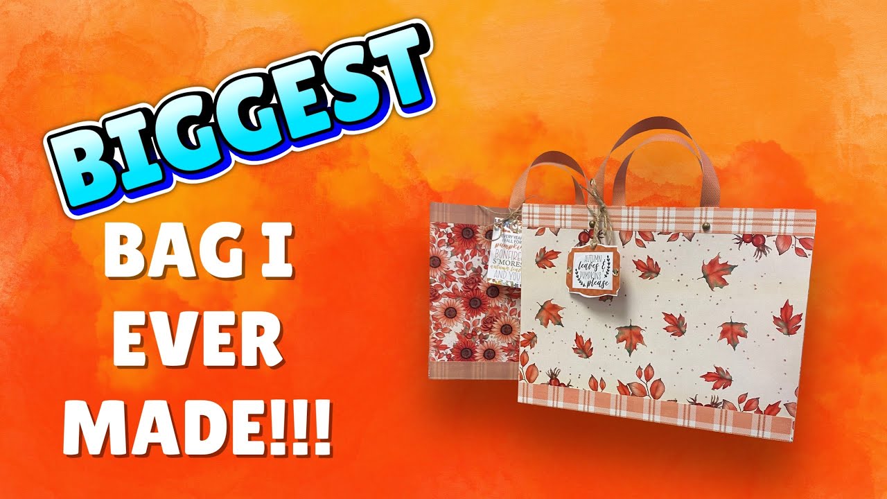 EASY LARGE BAG TUTORIAL…DIY!!! - YouTube