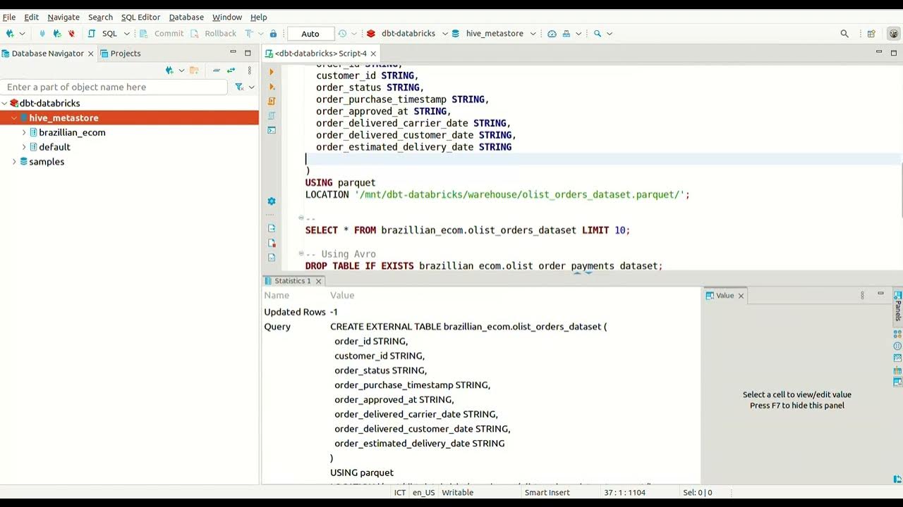 1 create external tables - YouTube