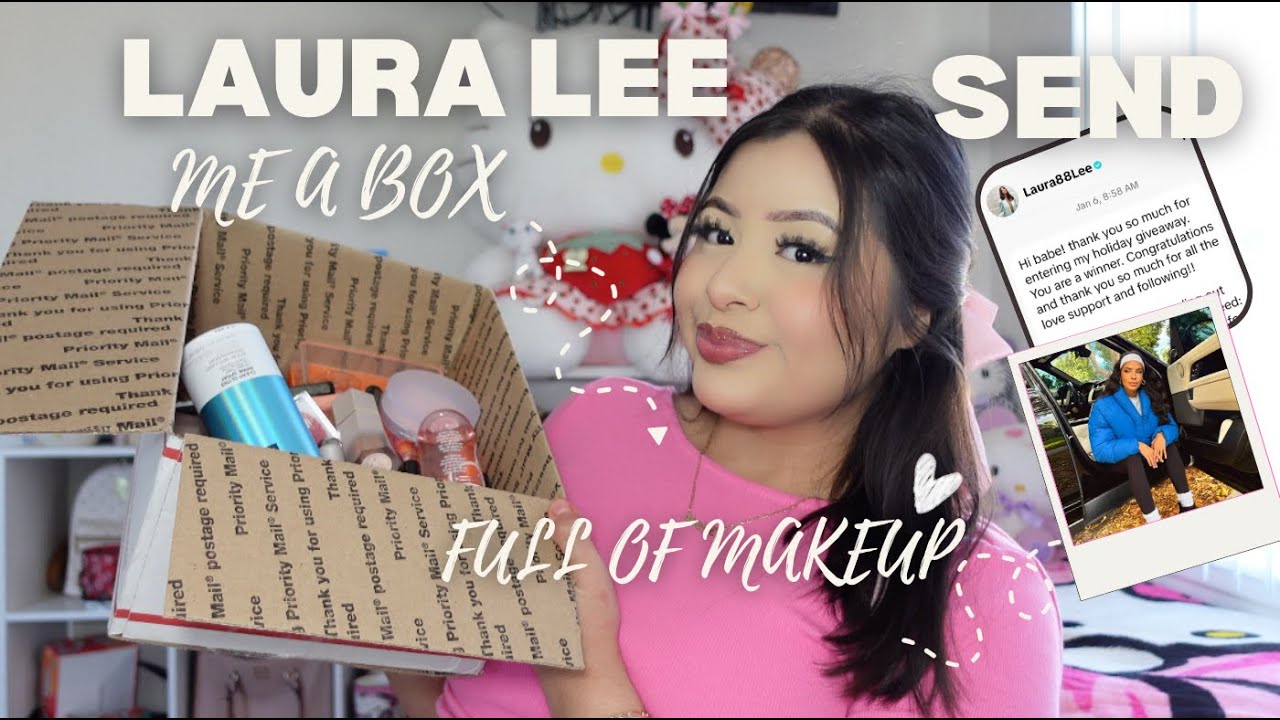 Laura Lee send me a box FULL OF MAKEUP 💄/ Unboxing ALL the makeup ...