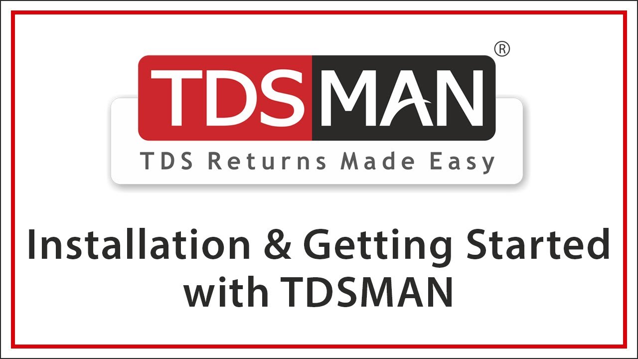 Installation & Getting Started with TDSMAN - YouTube
