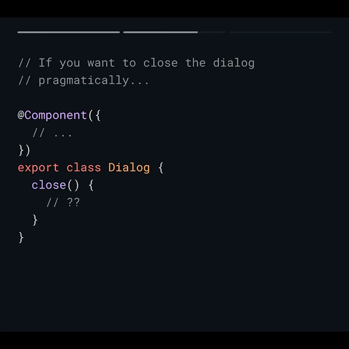 Close Angular Material Dialog Programmatically Coding Angulardeveloper Angularmaterial Youtube