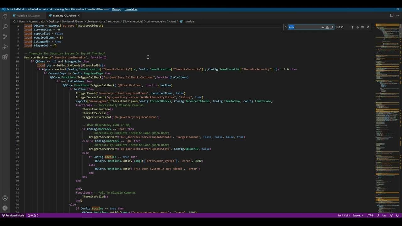 FIX!! QBCore:HasItem is deprecated, please use QBCore.Functions.HasItem FIX!! - YouTube