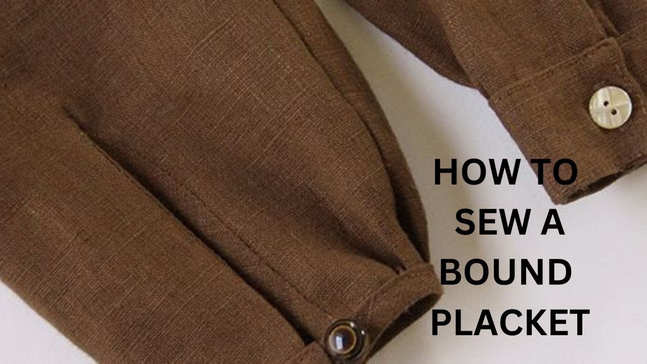 HOW TO SEW A CONTINUOUS BOUND PLACKET/ CONTINUOUS BOUND VENT - YouTube