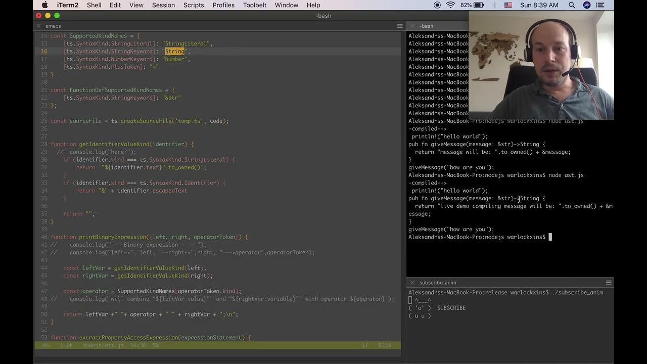 Transpile Typescript to Rust - traverse AST (concept) - YouTube
