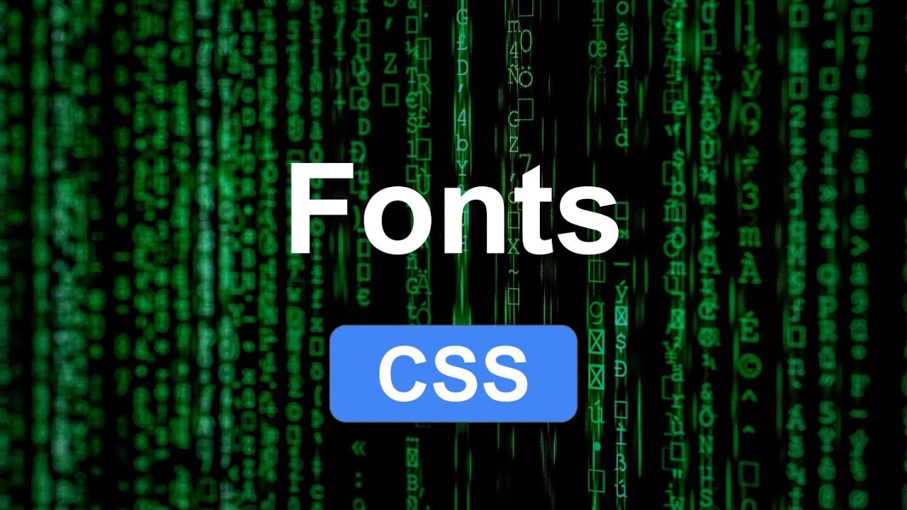 Fonts in CSS - YouTube