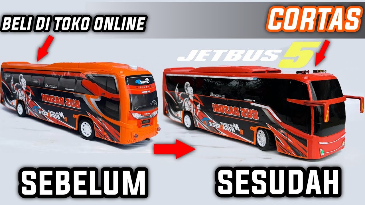 MODIF BUS BASURI MENJADI BUS JB5 SHD - YouTube