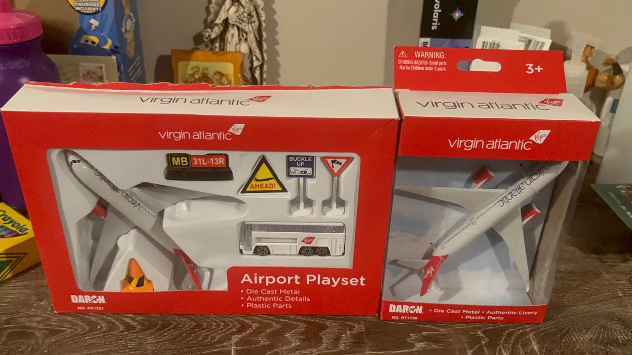 My New Virgin Atlantic Airport Playset & Single Plane Unboxing By Daron ...