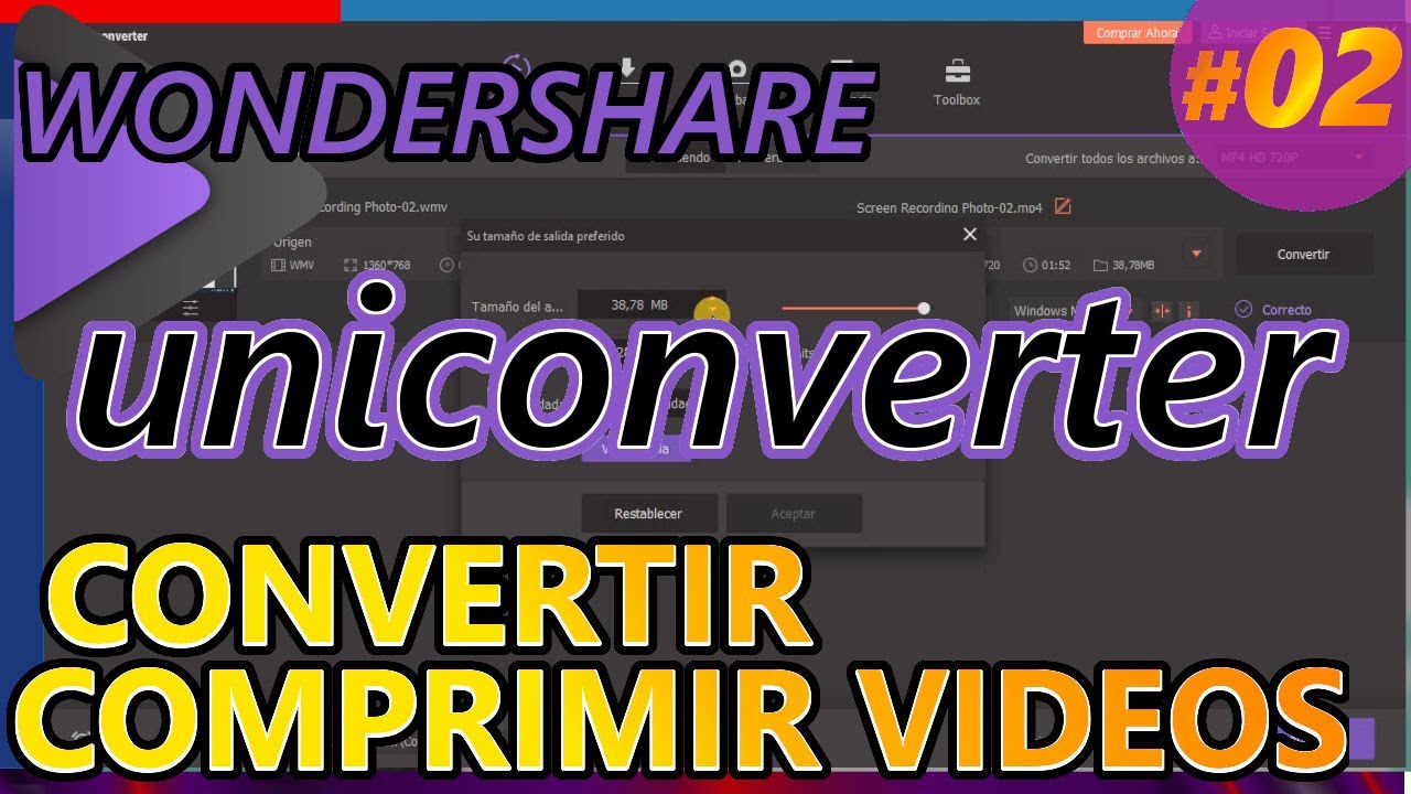 WONDERSHARE UNICONVERTER: cómo CONVERTIR, COMPRIMIR archivos de Video ...