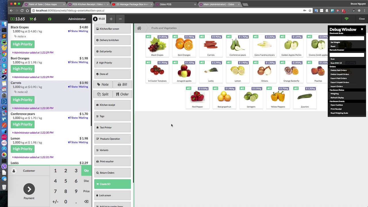 pos receipt kitchen without posbox - YouTube