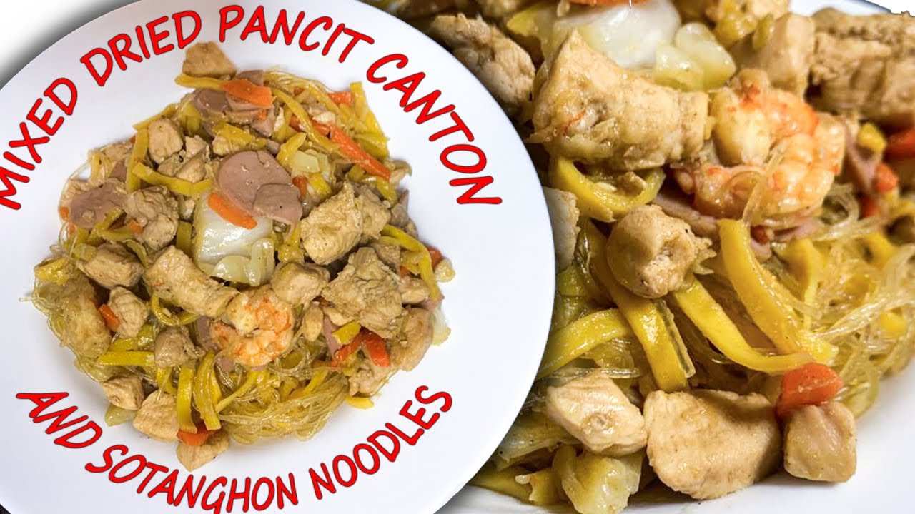 Bam-I | Mixed Dried Pancit Canton and Sotanghon Noodles | Pancit Bisaya ...