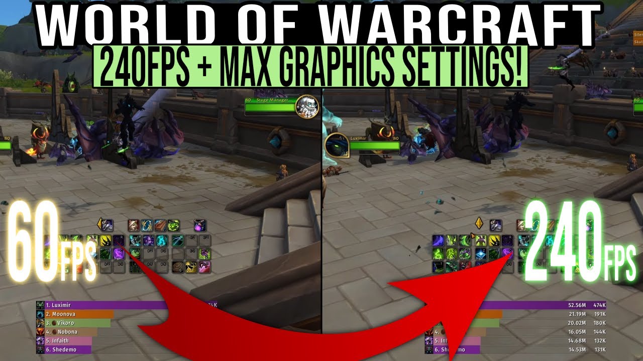 Boost Frame Rate in World of Warcraft to 120-240fps ULTRA with Lossless ...
