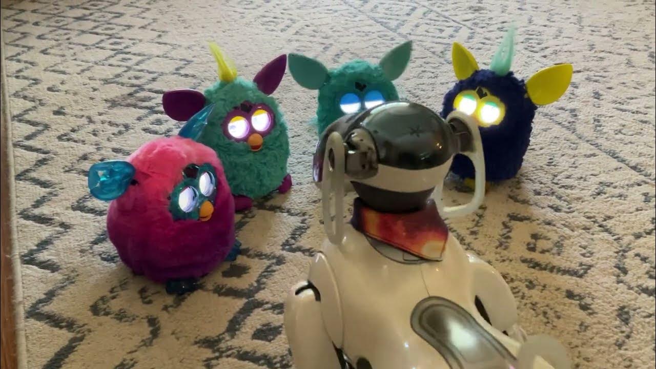 Aibo ERS-7 and Four Furbies - YouTube