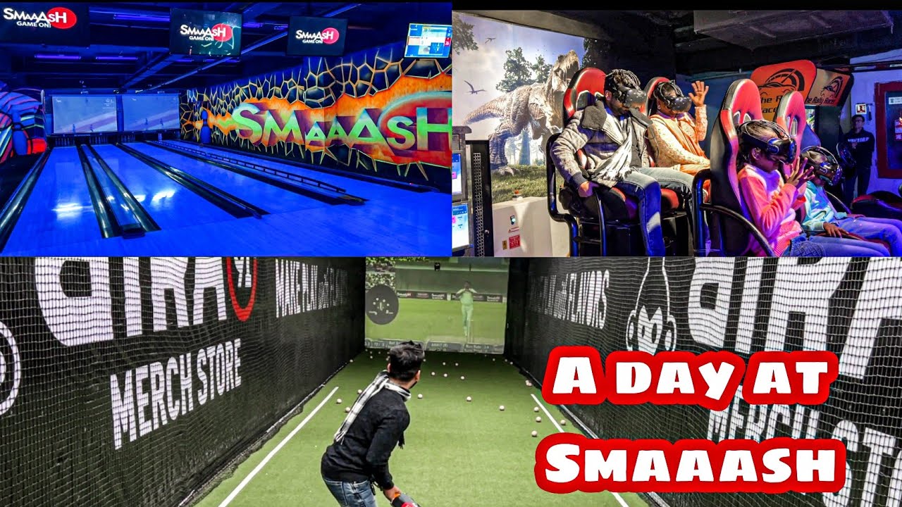 Day Out at Smaaash Noida | Games ka Bhandar | DLF mall of India - YouTube