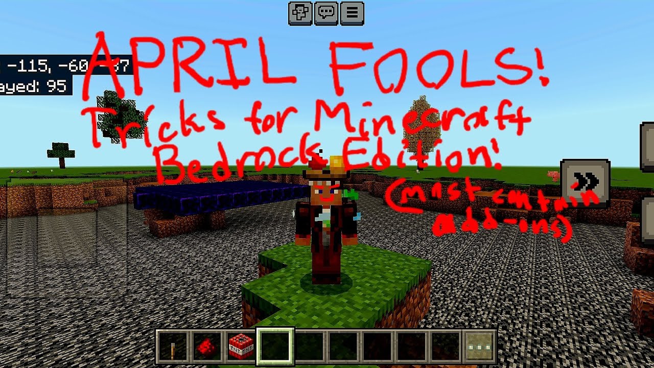 April Fool's Tricks for Minecraft Bedrock Edition! - YouTube