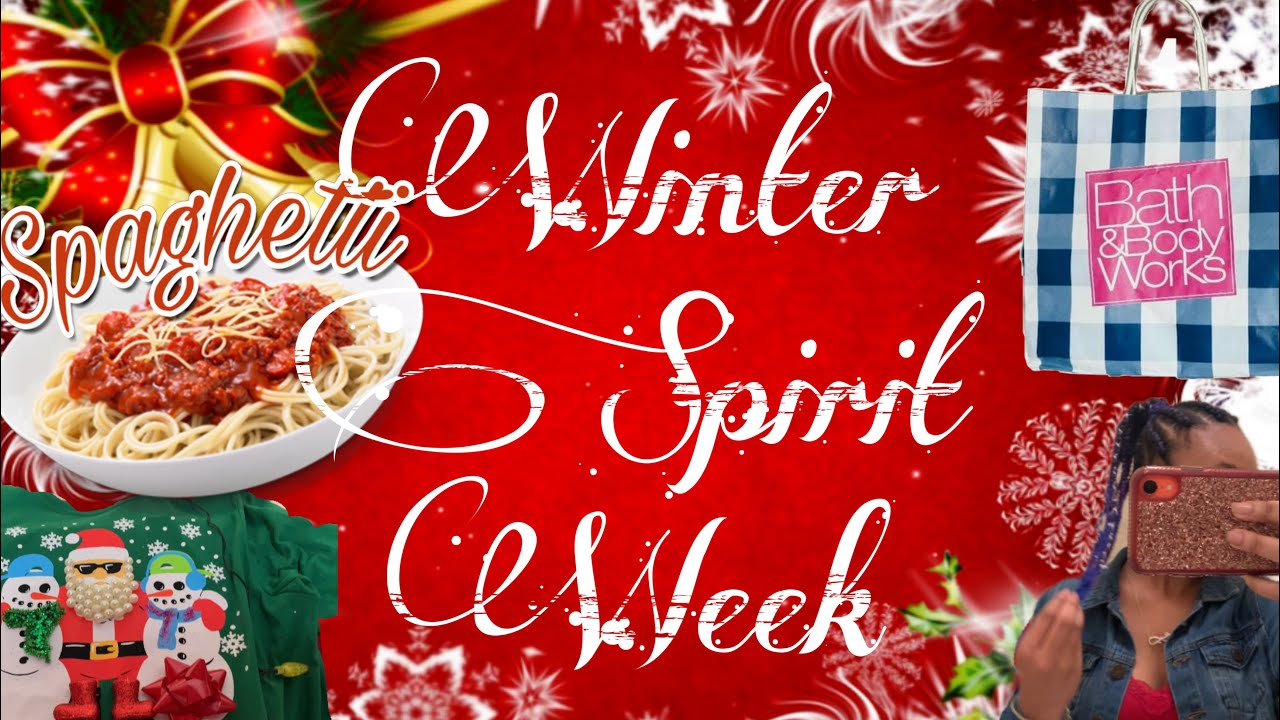 Winter Spirit Week Days - YouTube
