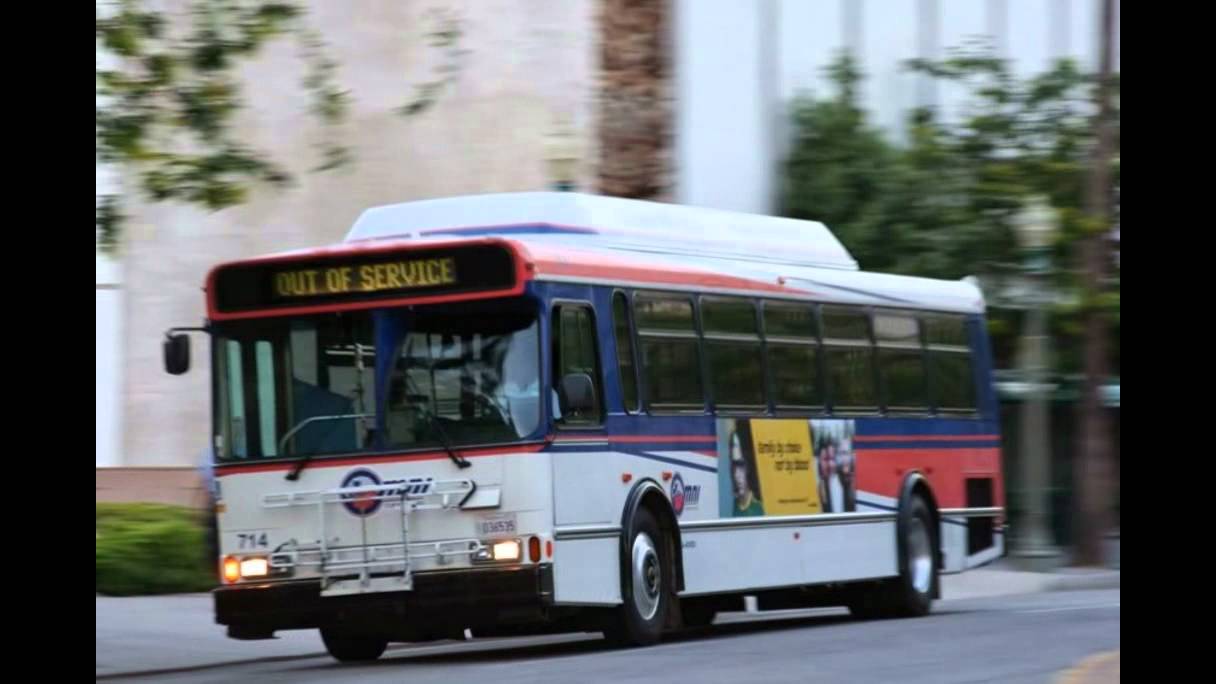 1996 Orion V Ex San Bernardino Omnitrans Bus #707 - YouTube