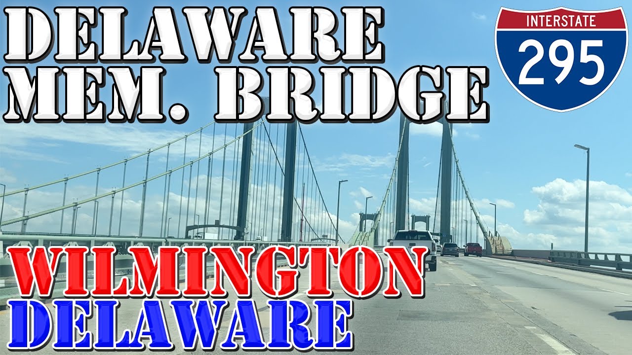 Delaware Memorial Bridge - Delaware to New Jersey - 4K Infrastructure ...