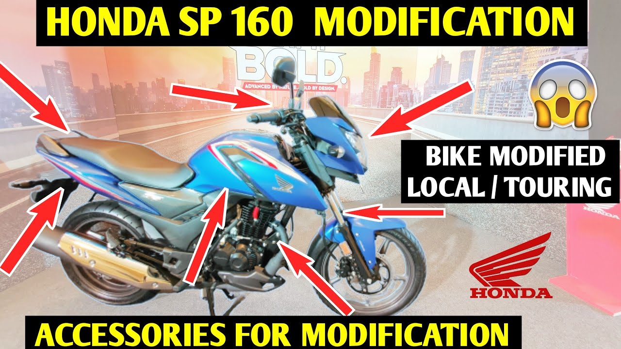 HONDA SP 160 Accessories for Bike Modification - Honda SP160 Full ...