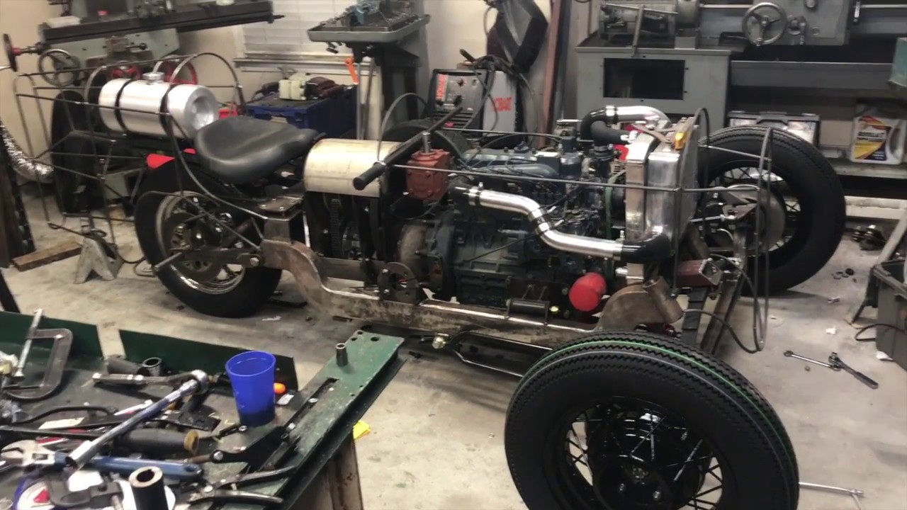 Turbo Diesel Reverse Trike Build Part 3 - YouTube